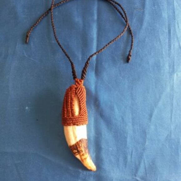 Jewelry | Adjustable Necklace Woven In Macrame Thread Of The Shaman ...